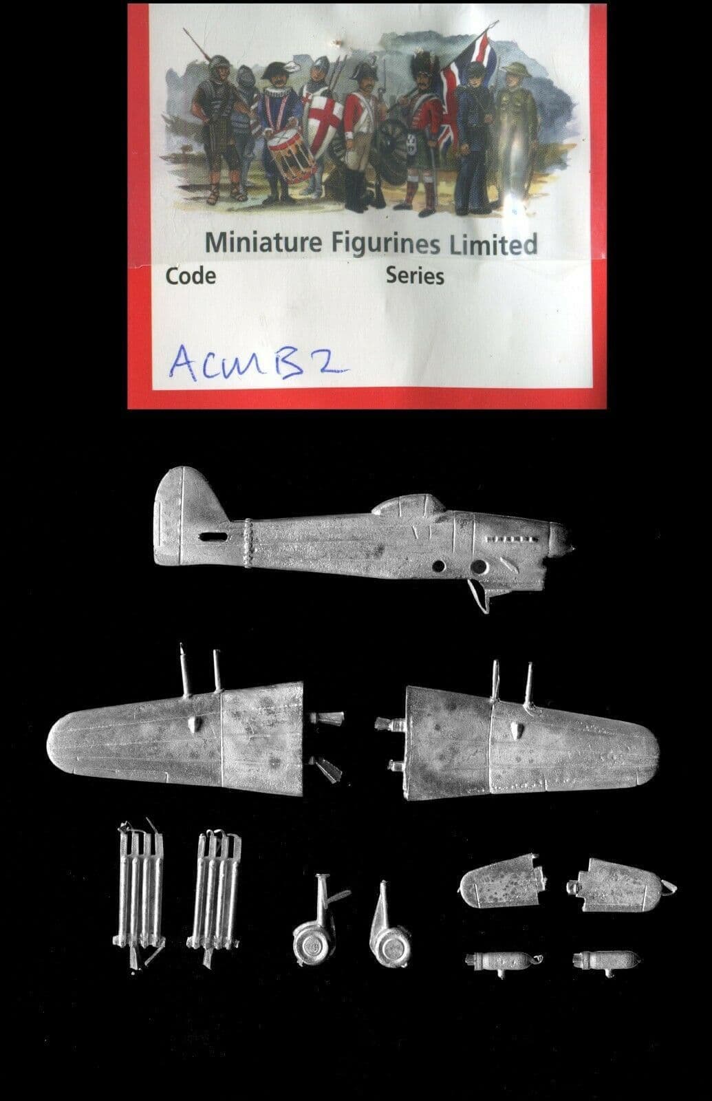 Minifigs 10mm/12mm WWII British ACMB-2 Typhoon 1B Fighter Bomber x 1