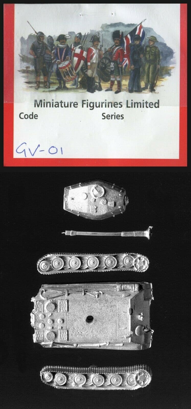 Minifigs 10mm/12mm WWII German GV-01 Tiger II Heavy Tank x 1