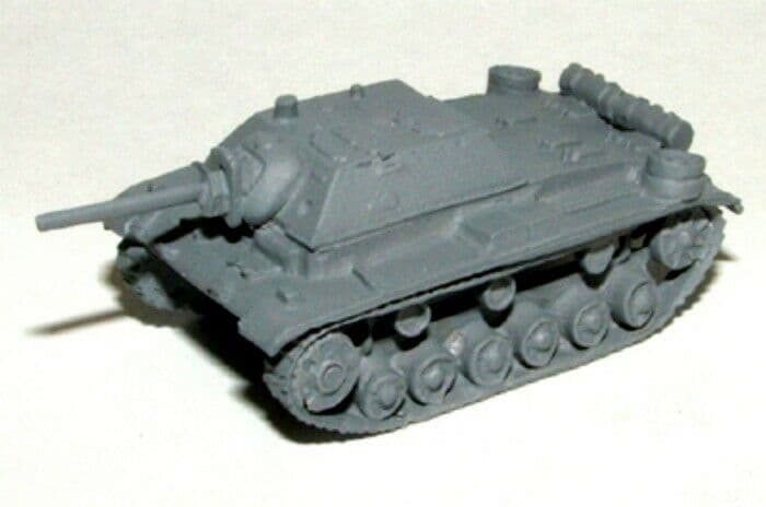 Minifigs 10mm/12mm WWII Russian RV-23 SU-76i SPG x 1