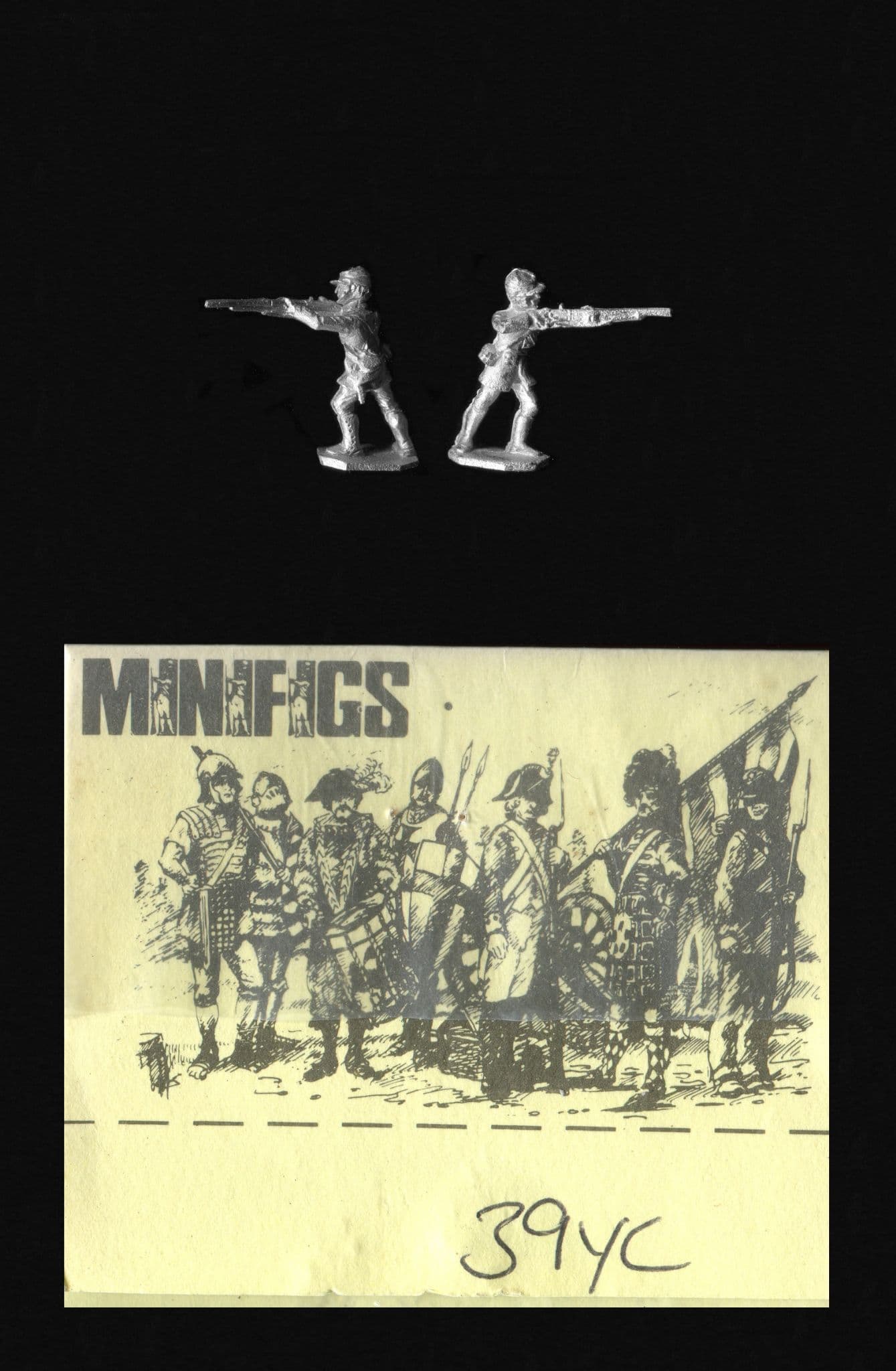 Minifigs 15mm ACW 39YC Sharpshooter Standing Firing Kepi x 8 figs