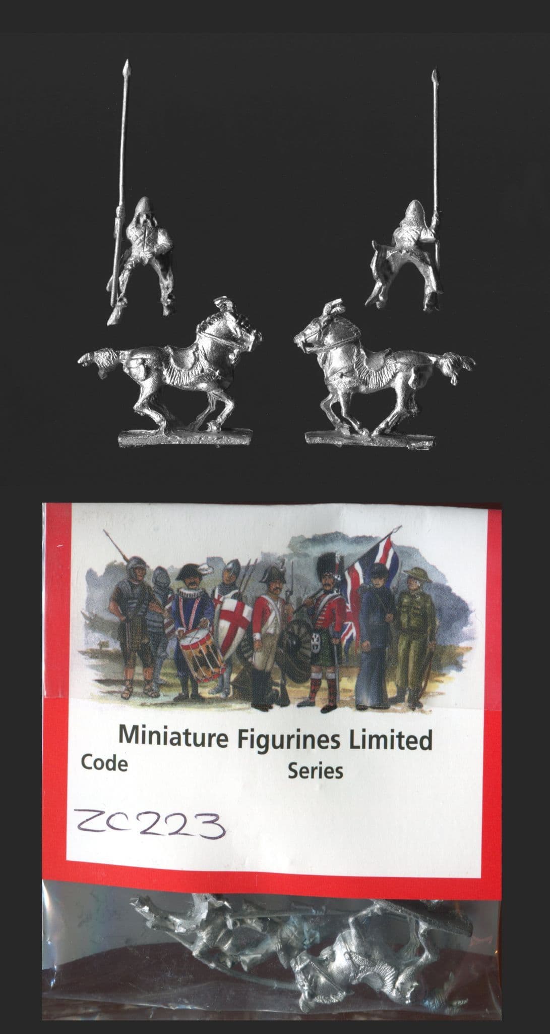 Minifigs 15mm Dark Ages ZC223 Bulgar Heavy Cavalry x 4