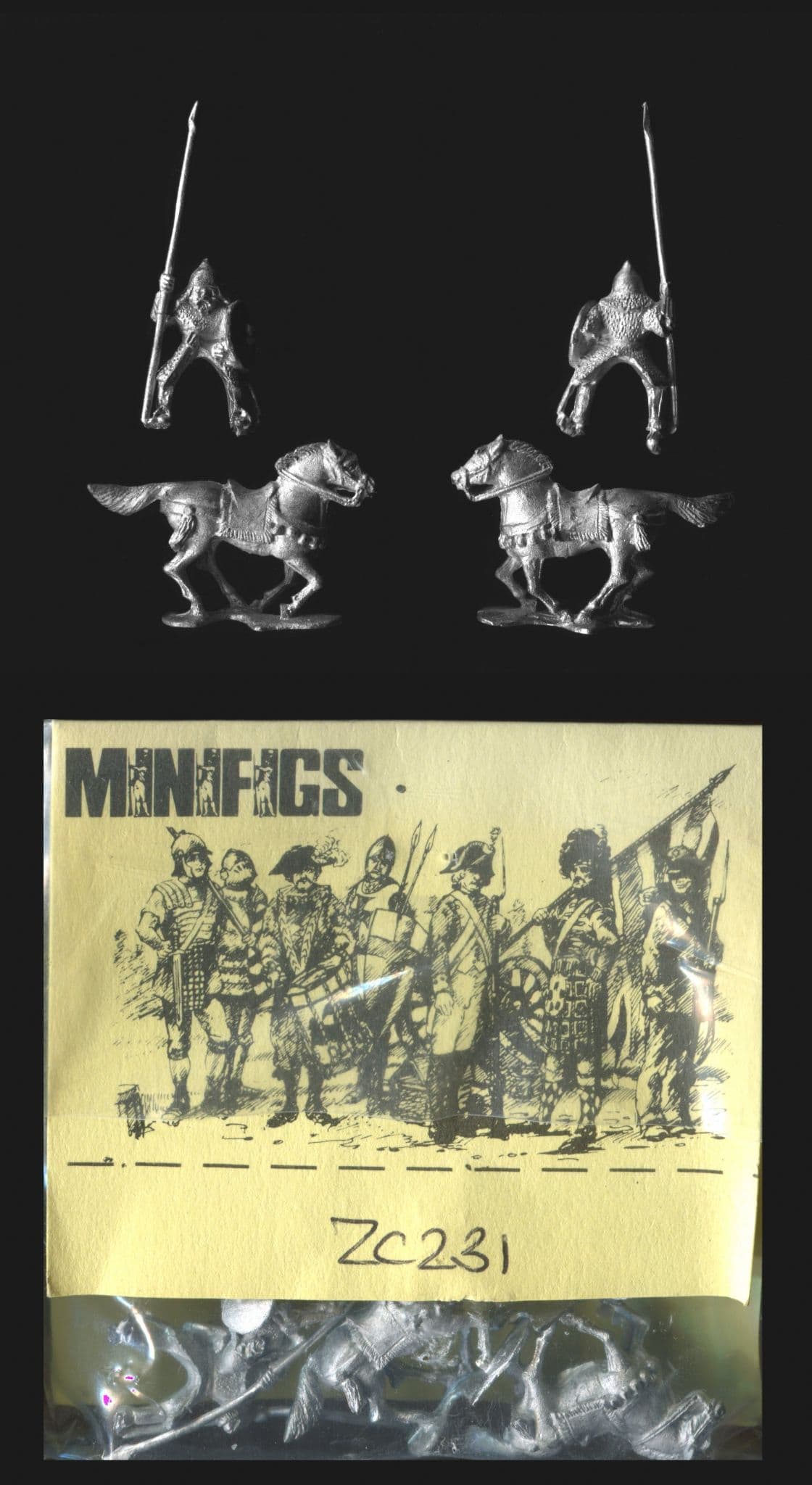 Minifigs 15mm Dark Ages ZC231 Arab Heavy Lancer x 4