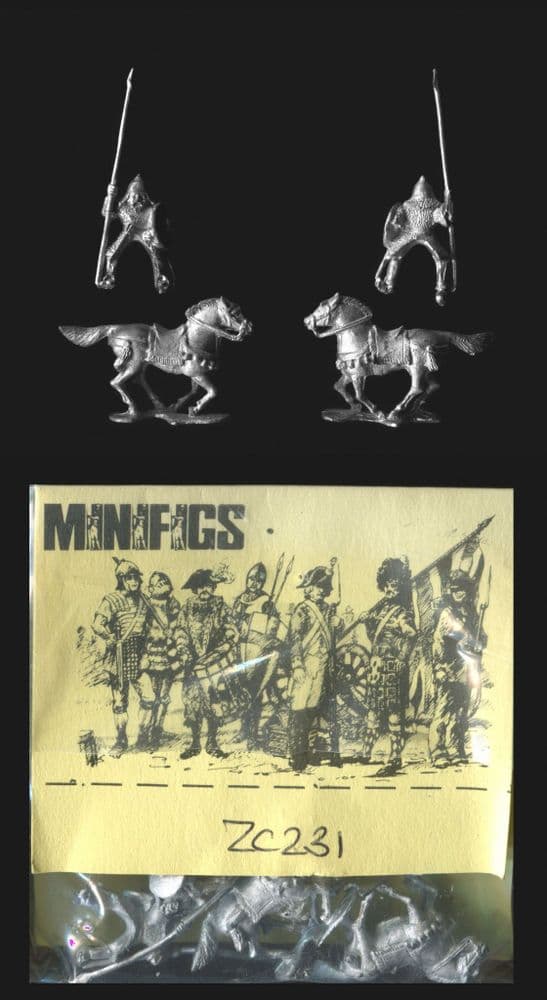 Minifigs 15mm Dark Ages ZC231 Arab Heavy Lancer x 4