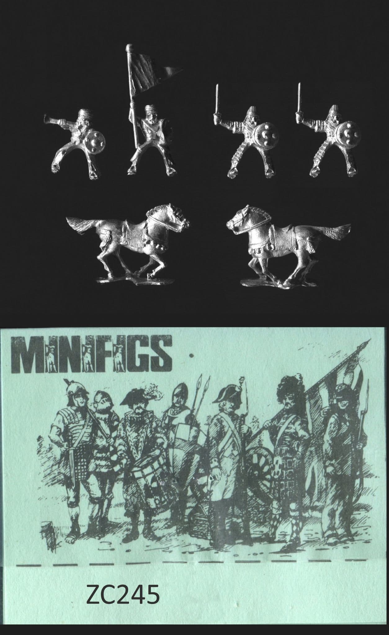 Minifigs 15mm Dark Ages ZC245 Arab Cavalry Command x 4