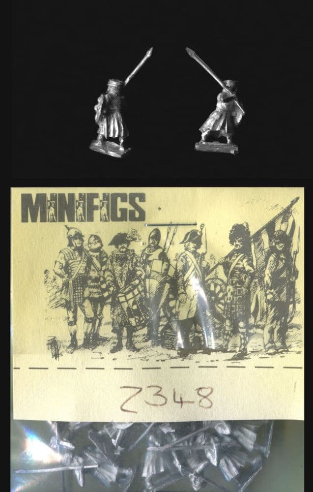 Minifigs 15mm Feudal Europe Z348 Syrian Infantry Marching with Spear ...
