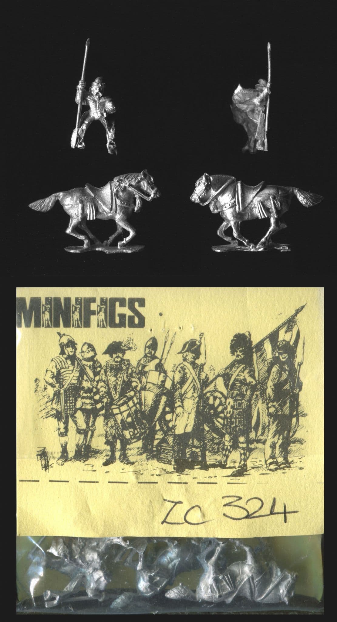 Minifigs 15mm Feudal Europe ZC324 Bulgarian Light Cavalry x 4