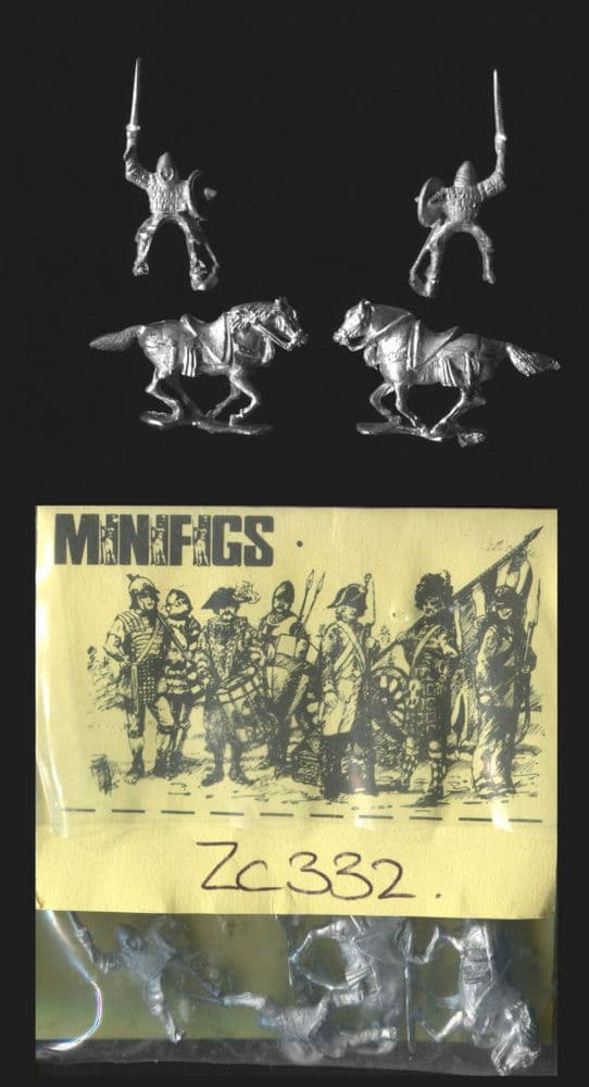 Minifigs 15mm Feudal Europe ZC332 Syrian Cavalry 13th Century x 4