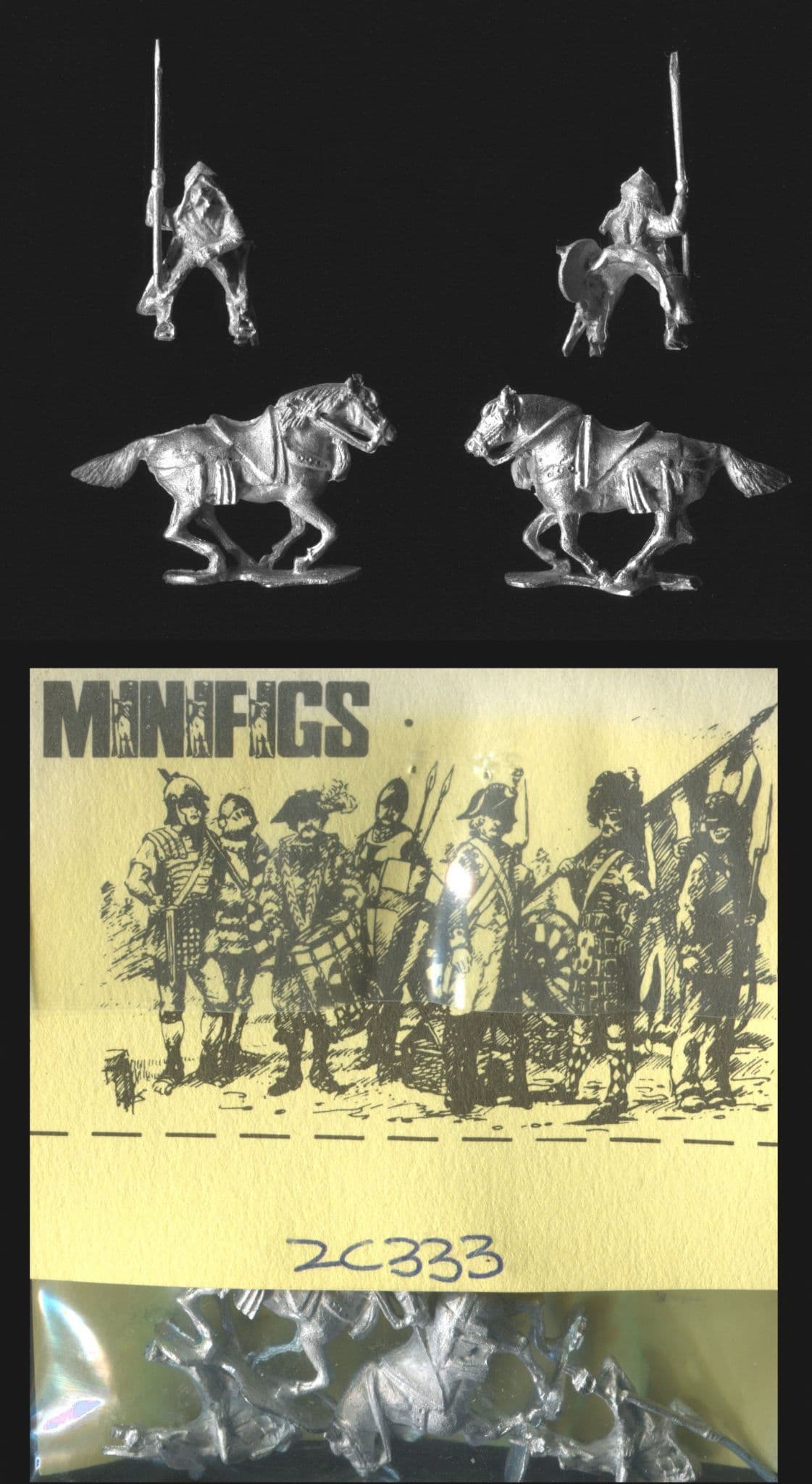 Minifigs 15mm Feudal Europe ZC333 Turkish Cavalry with Lance x 4