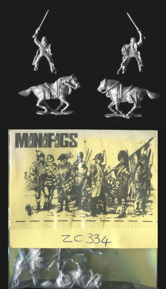 Minifigs 15mm Feudal Europe ZC334 Turkish Cavalry with Sword x 4