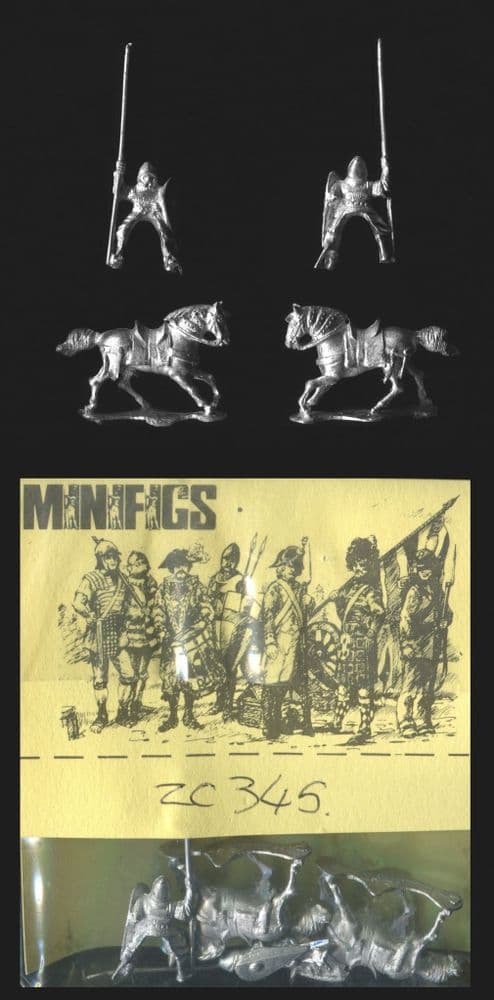 Minifigs 15mm Feudal Europe ZC345 Byzantine Heavy Cavalry 13th Century x 4