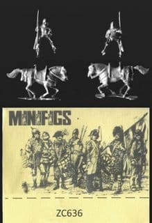 Minifigs 15mm HYW Agincourt Period ZC636 English Hobilar Archers x 4 ...