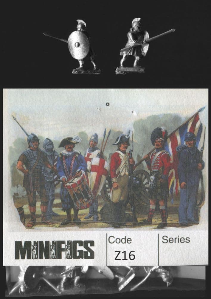 Minifigs 15mm Imperial Romans Z16 Auxilia Palatina with Lancea 6 figs only