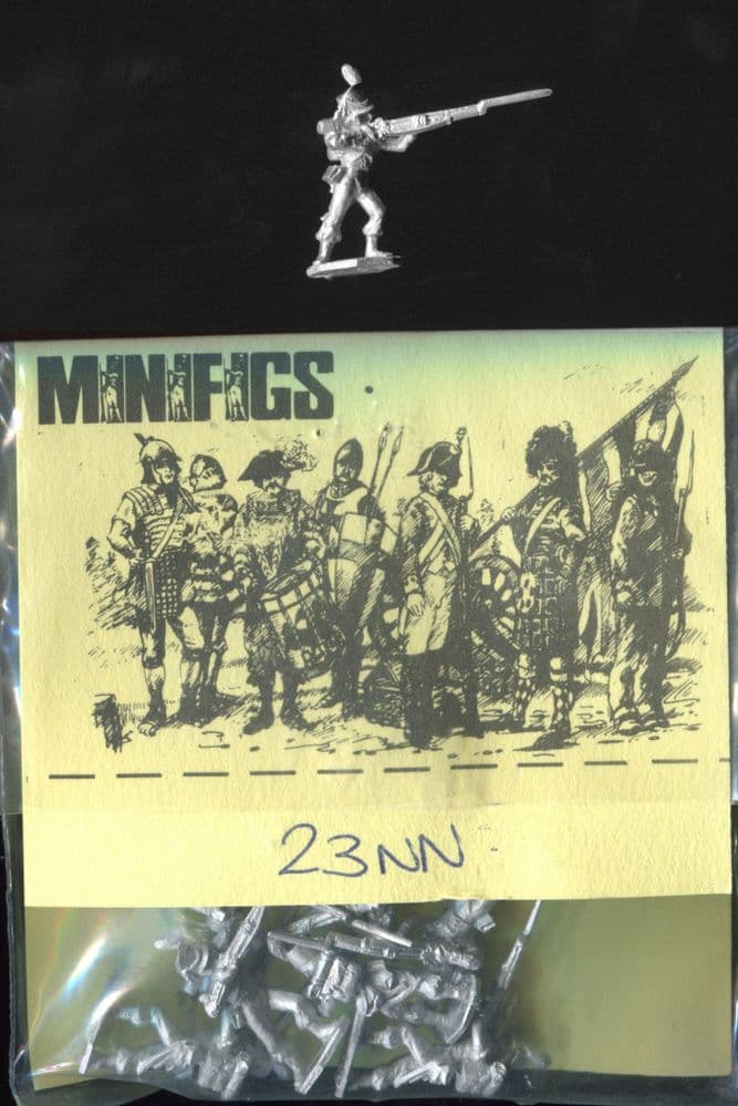 Minifigs 15mm Napoleonic Netherlands 23NN Belgian Flank Co Firing x 8 figs