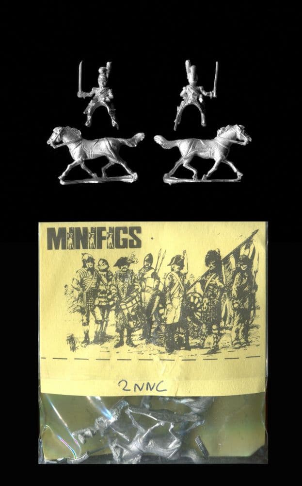 Minifigs 15mm Napoleonic Netherlands 2NNC Belgian Carabiniers x 4 mtd figs