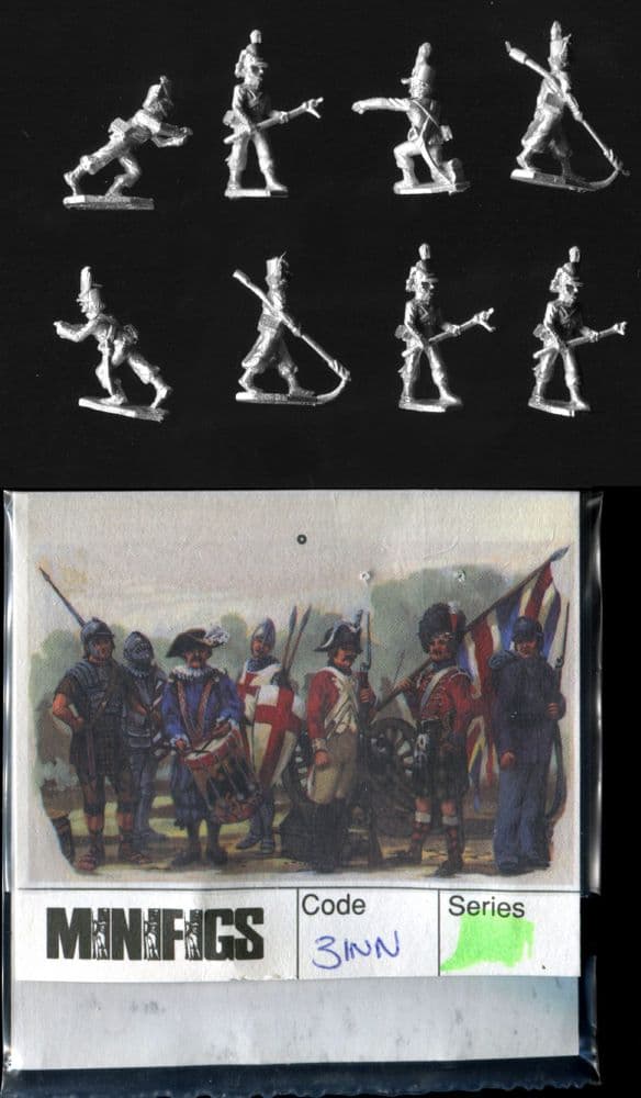 Minifigs 15mm Napoleonic Netherlands 31NN Belgian Artillerymen x 8 figs