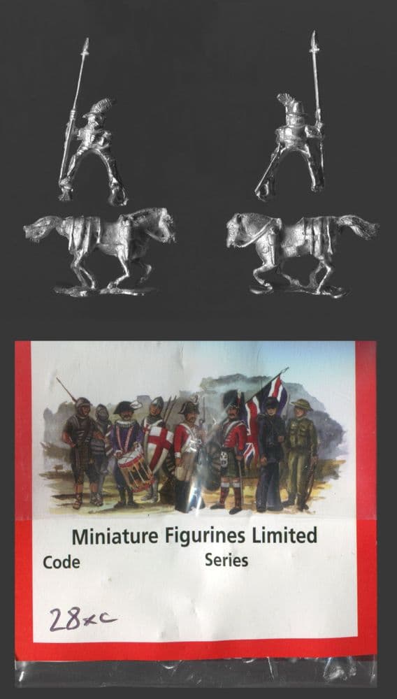Minifigs 15mm Renaissance Early 16th C 28XC Reiter Heavy Cavalry x 4 ...