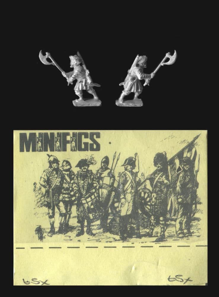 Minifigs 15mm Renaissance East Europe & Far East 065X Streltsi Axemen 8