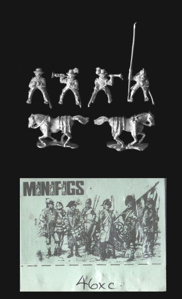 Minifigs 15mm Renaissance Mid-Late 16th C 046XC Mounted Command 4