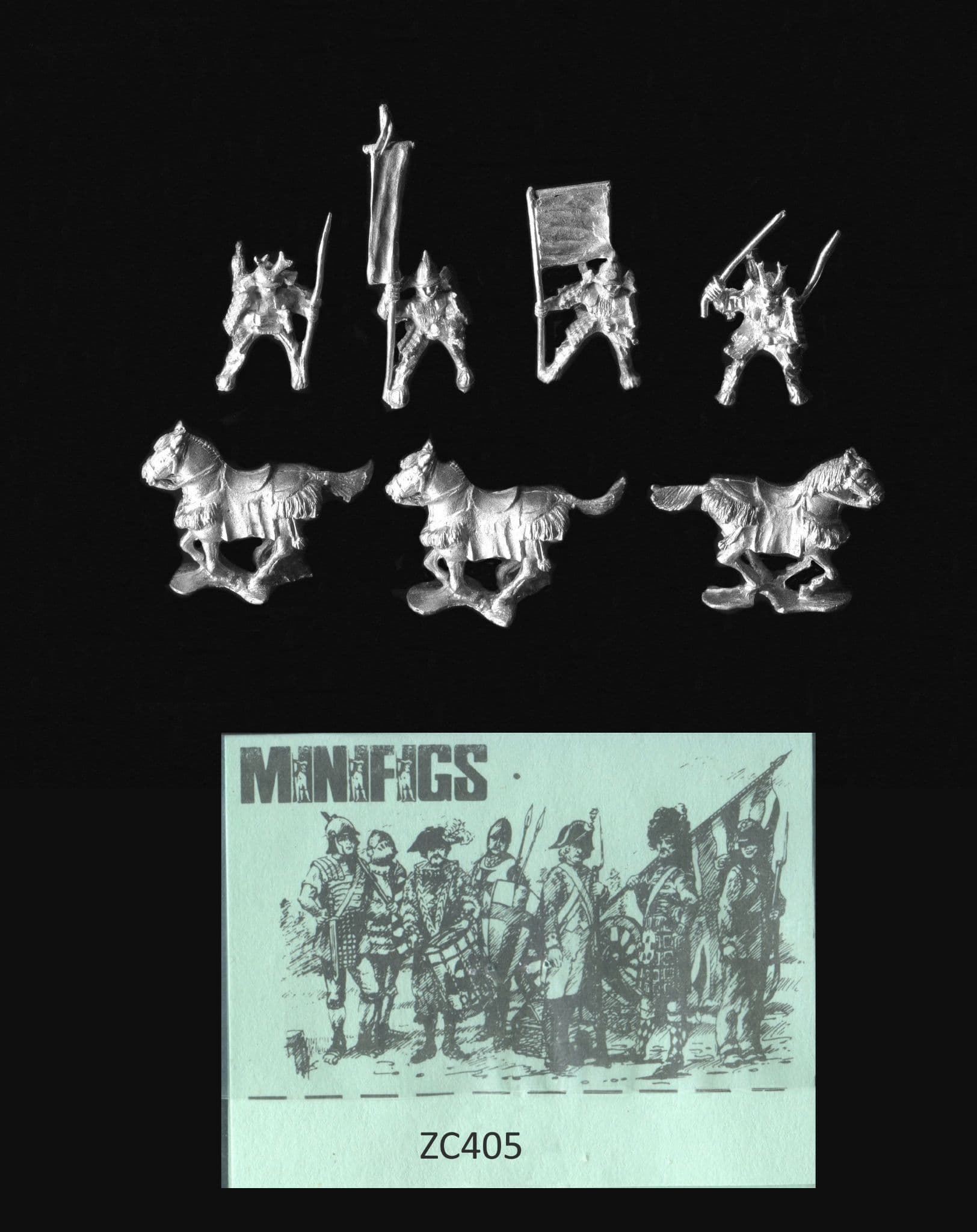 Minifigs 15mm Samurai Mid-Late Period ZC405 Mounted Samurai Command 4 ...