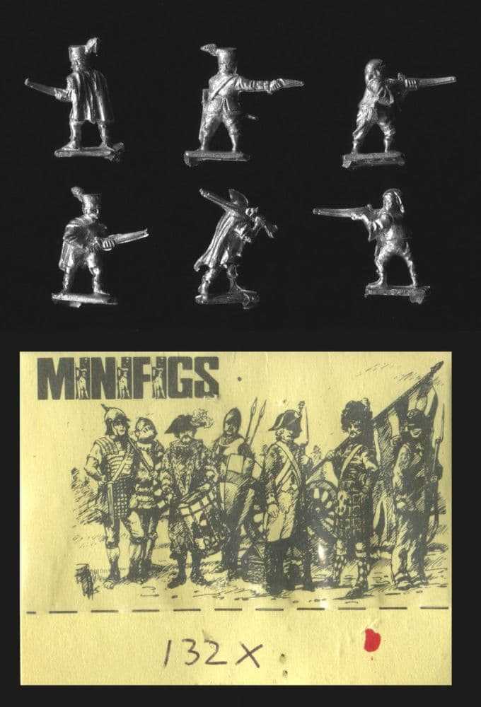 Minifigs 15mm Thirty Years War 132X Grenz Light Infantry x 6 assorted figs