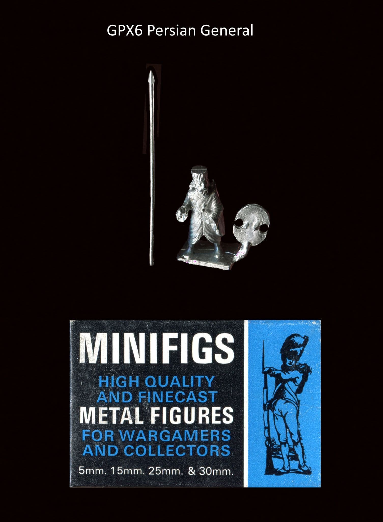 Minifigs 25mm Greek & Persian GPX6 Persian General on Foot x 1
