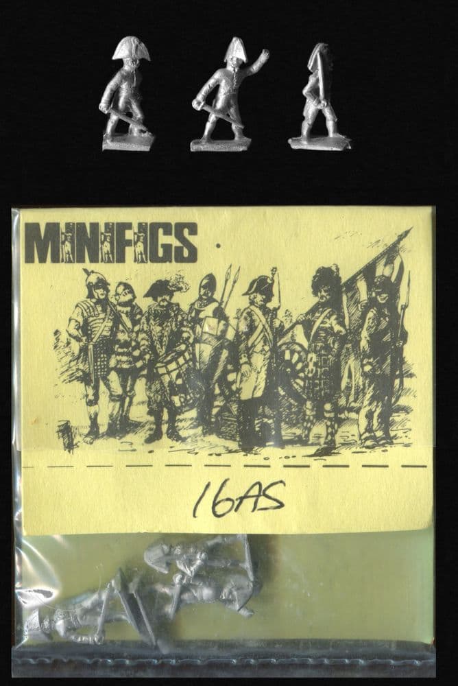 Minifigs Vintage 15mm Napoleonic Austrian 16AS Set of Officers in ...