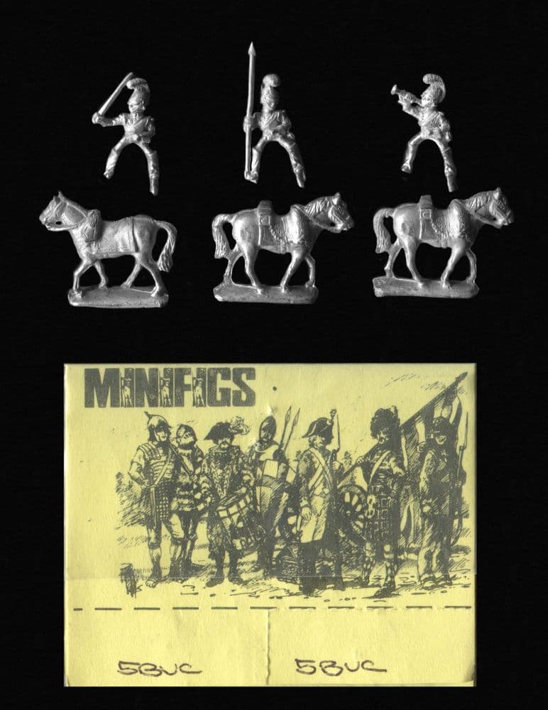 Minifigs Vintage 15mm Napoleonic Bavarian 5BVC Cuirassiers Command old ...