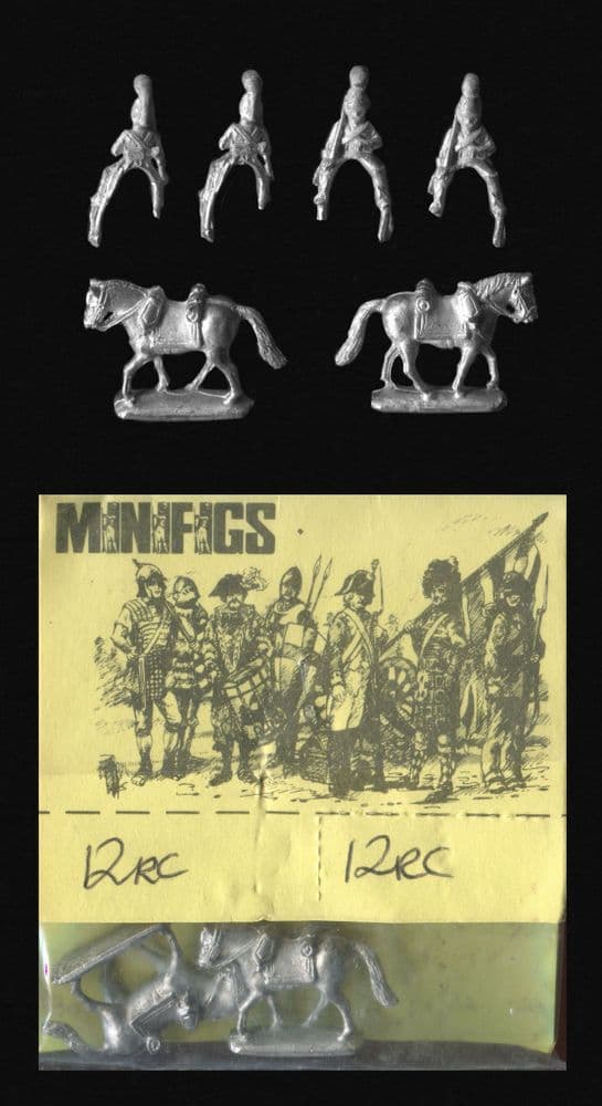 Minifigs Vintage 15mm Napoleonic Russian 12RC Cuirassiers pre 1811 old ...