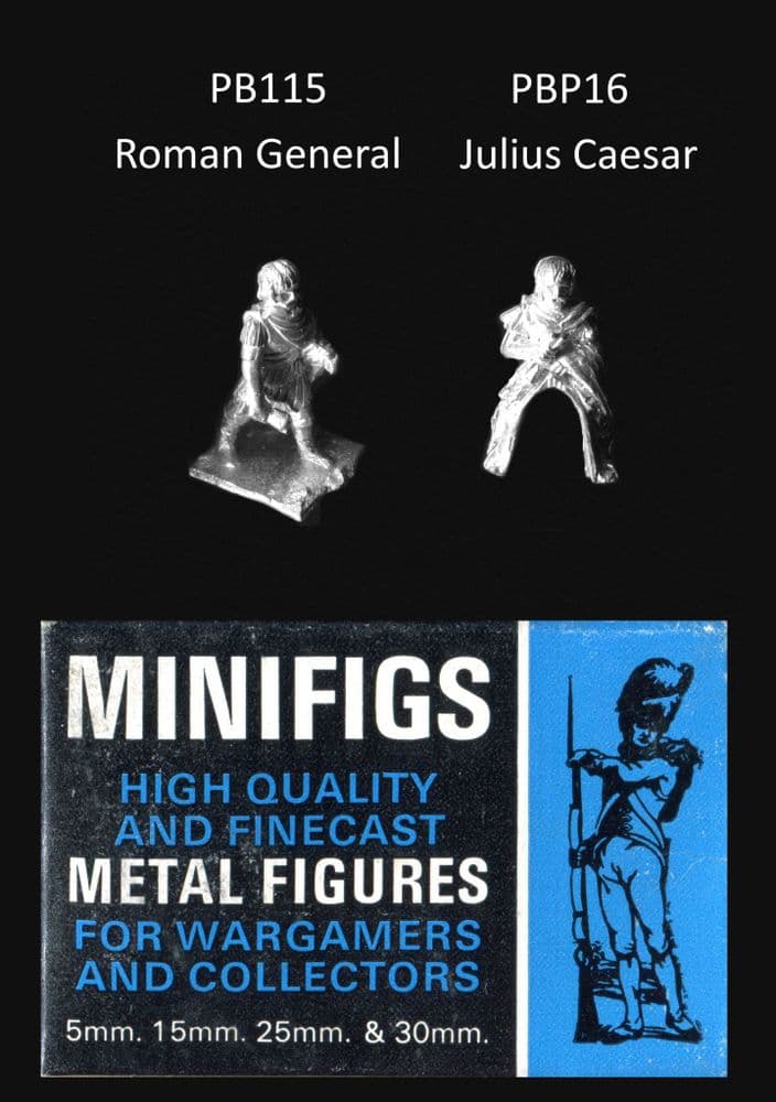 Minifigs Vintage 25mm Ancient Range PB115 & PBP16 Roman General ...