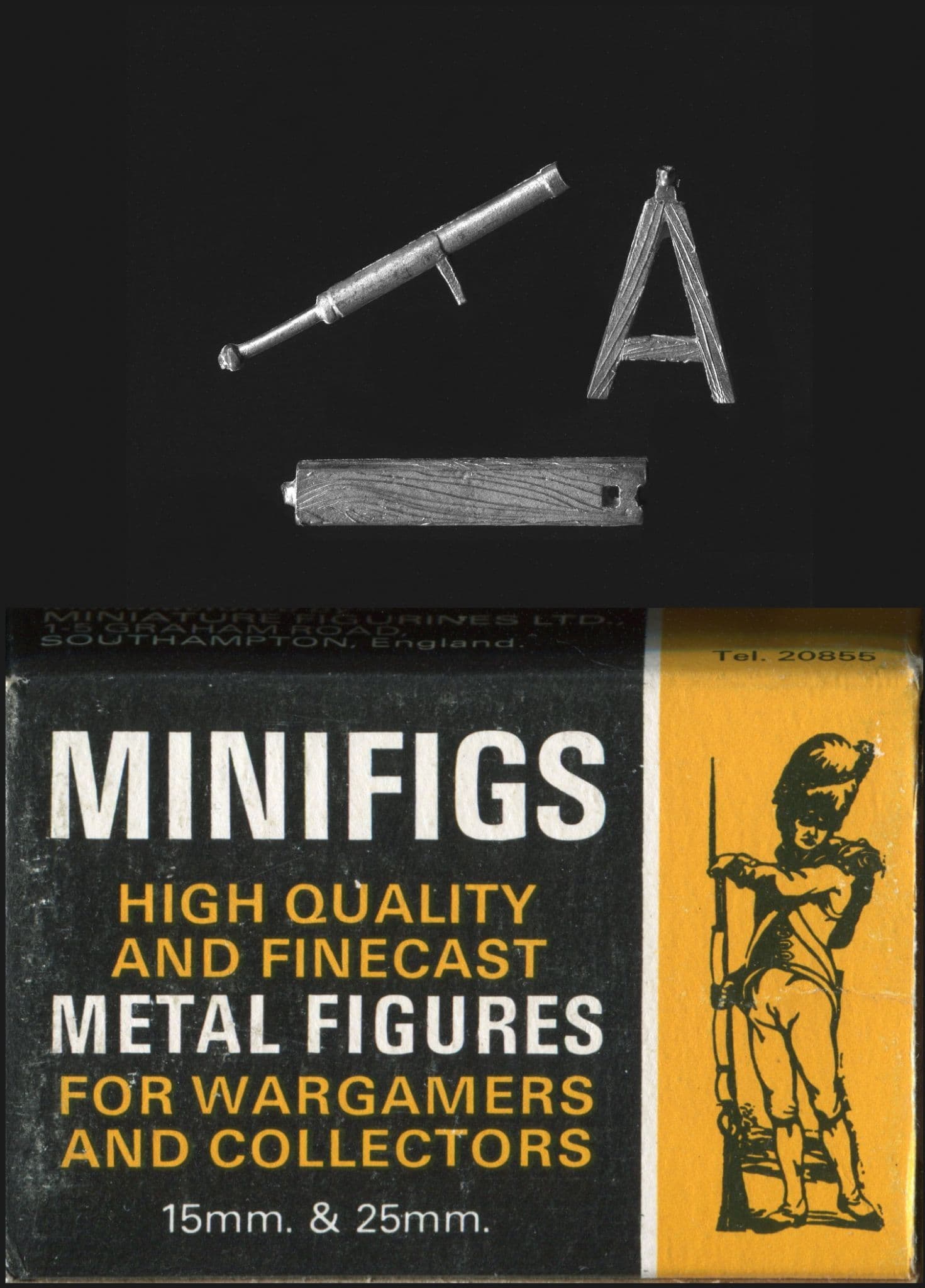 Minifigs Vintage 25mm Medieval Artillery MFA2 Wall Gun x 1