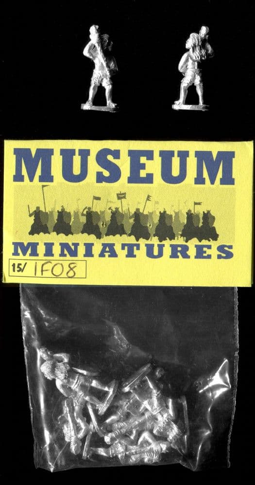 Museum Miniatures 15mm Ancient Indians IF08 Clubmen x 8 figs