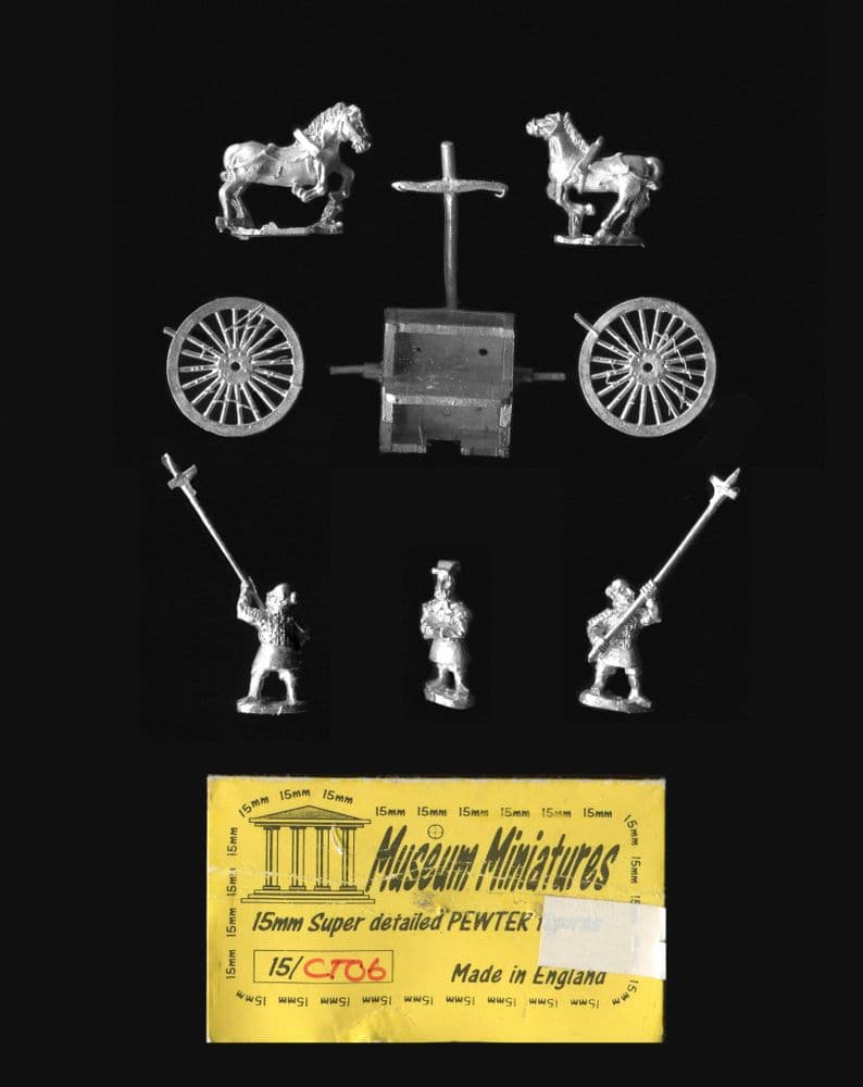 Museum Miniatures 15mm Ancients CT06B Chin Chinese Two Horse Chariot ...