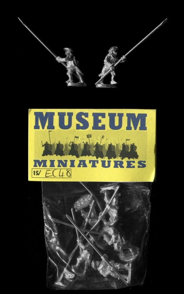 Museum Miniatures 15mm ECW Scots EC48 Pikemen with Pike at 45 degrees x ...