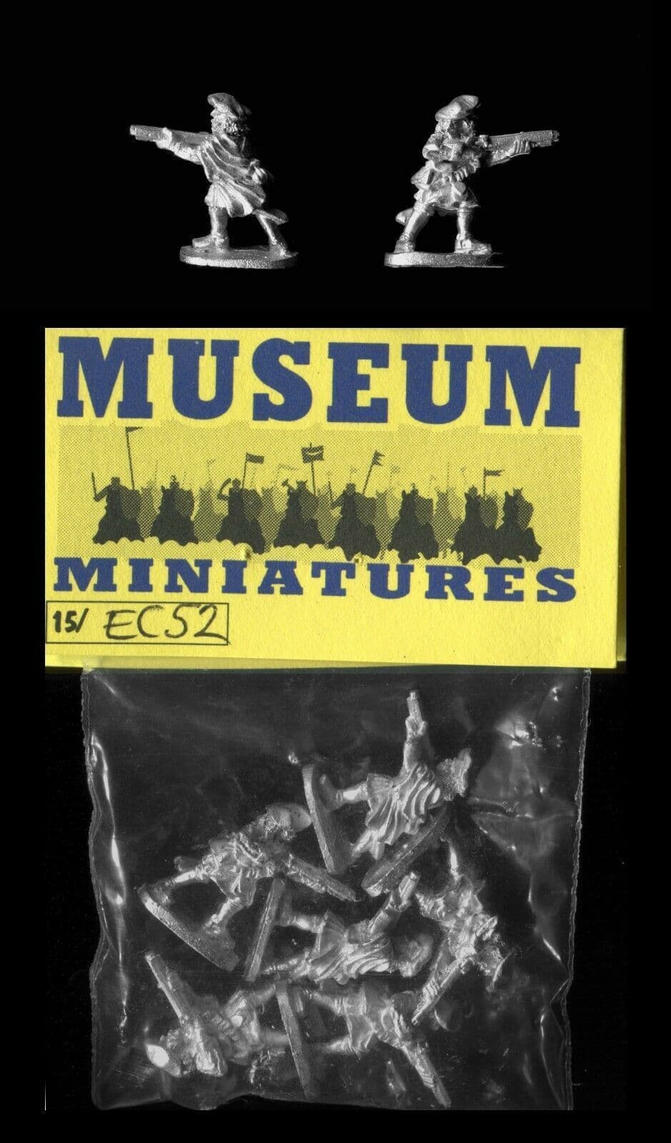 Museum Miniatures 15mm ECW Scots EC52 Musketeer in Kilt Firing x 8