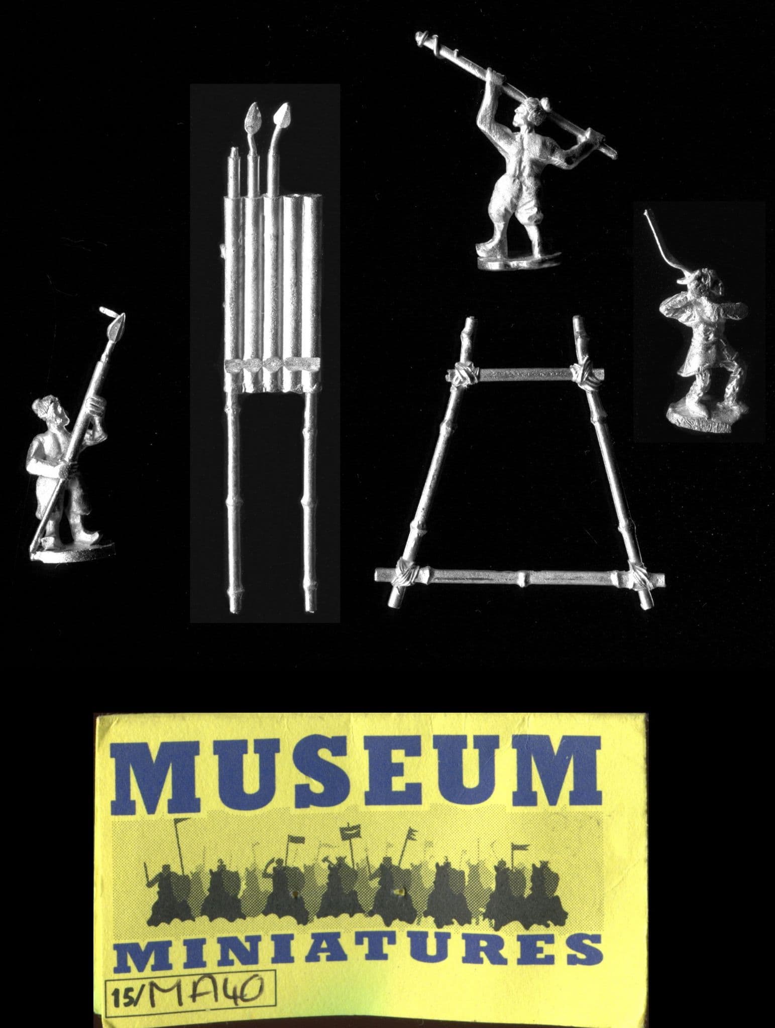Museum Miniatures 15mm Equipment MA40 Chinese Rocket Launcher & Crew x ...