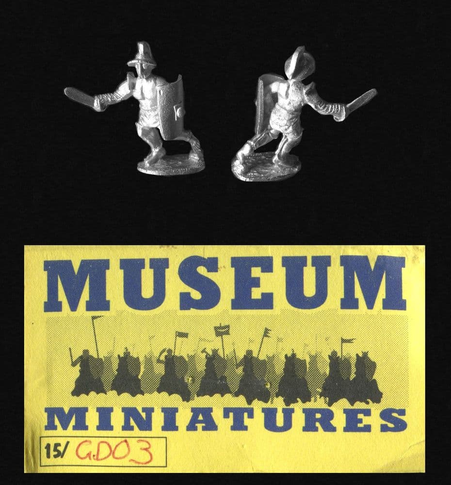 Museum Miniatures 15mm Gladiators GD03 Samnite with Gladius & Scutum x 8