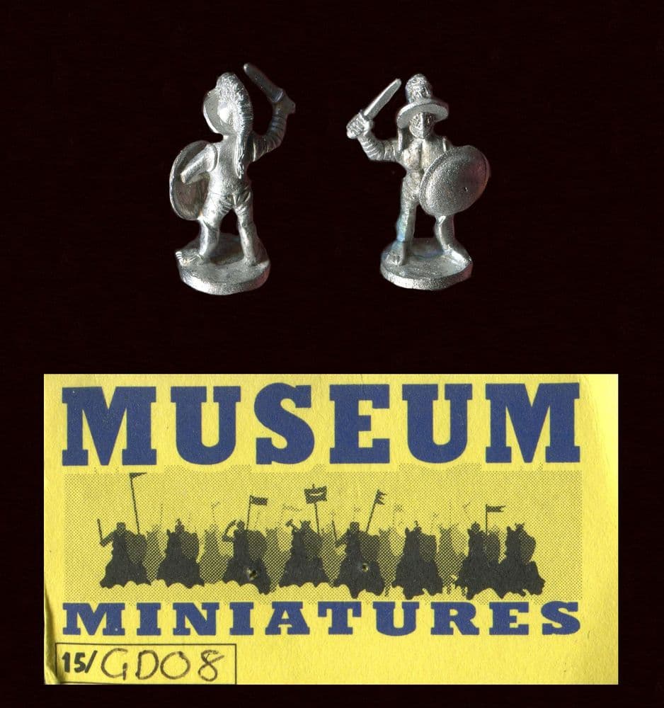 Museum Miniatures 15mm Gladiators GD08 Myrmillo with Gladius & Shield x 8