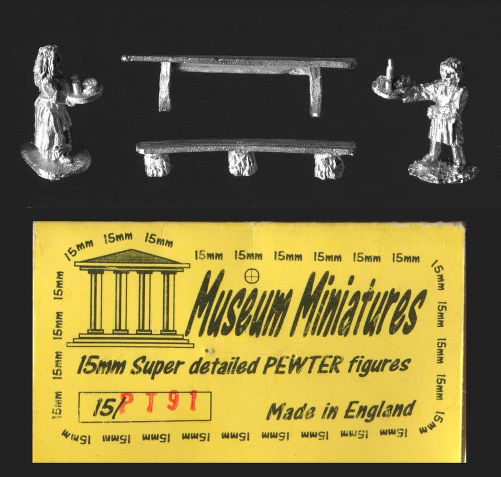 Museum Miniatures 15mm Pirates PT91 Landlord Serving Wench Table ...