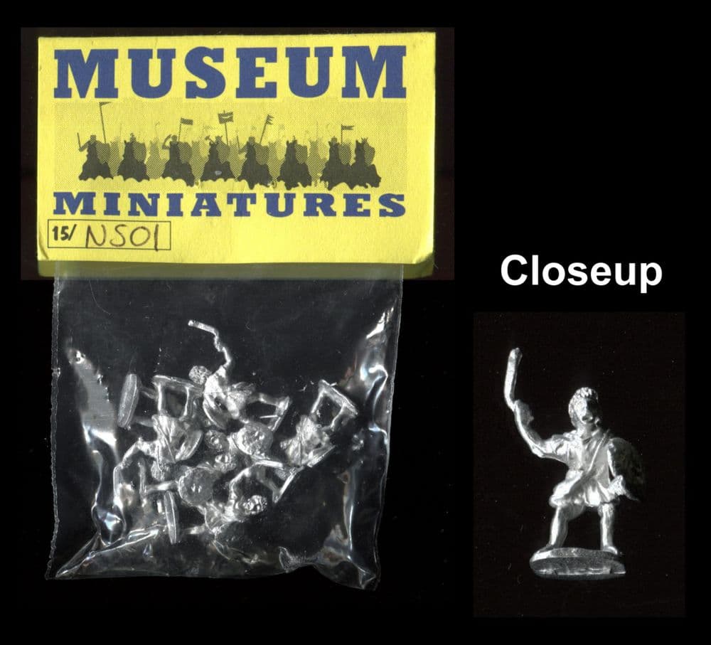 Museum Miniatures 15mm Republican Roman NS01 Slingers x 8