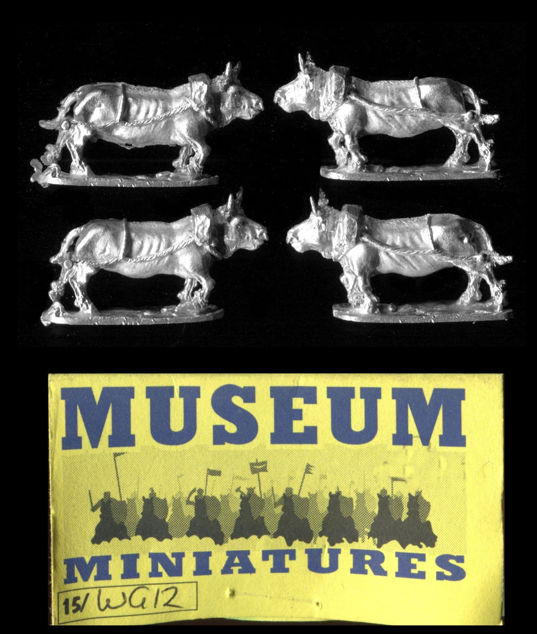 Museum Miniatures 15mm WG12 Draught Oxen x 4