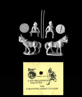 Naismith 25mm Late Hellenistic G46 Tarantine Light Cavalry 2 mtd figs