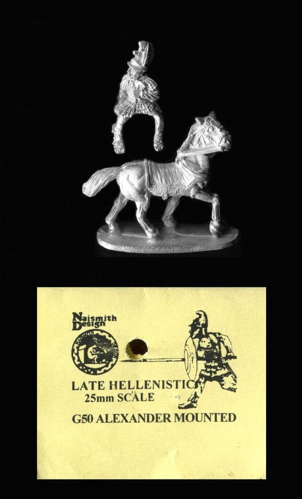 Naismith 25mm Late Hellenistic G50 Alexander the Great Mounted 1 model