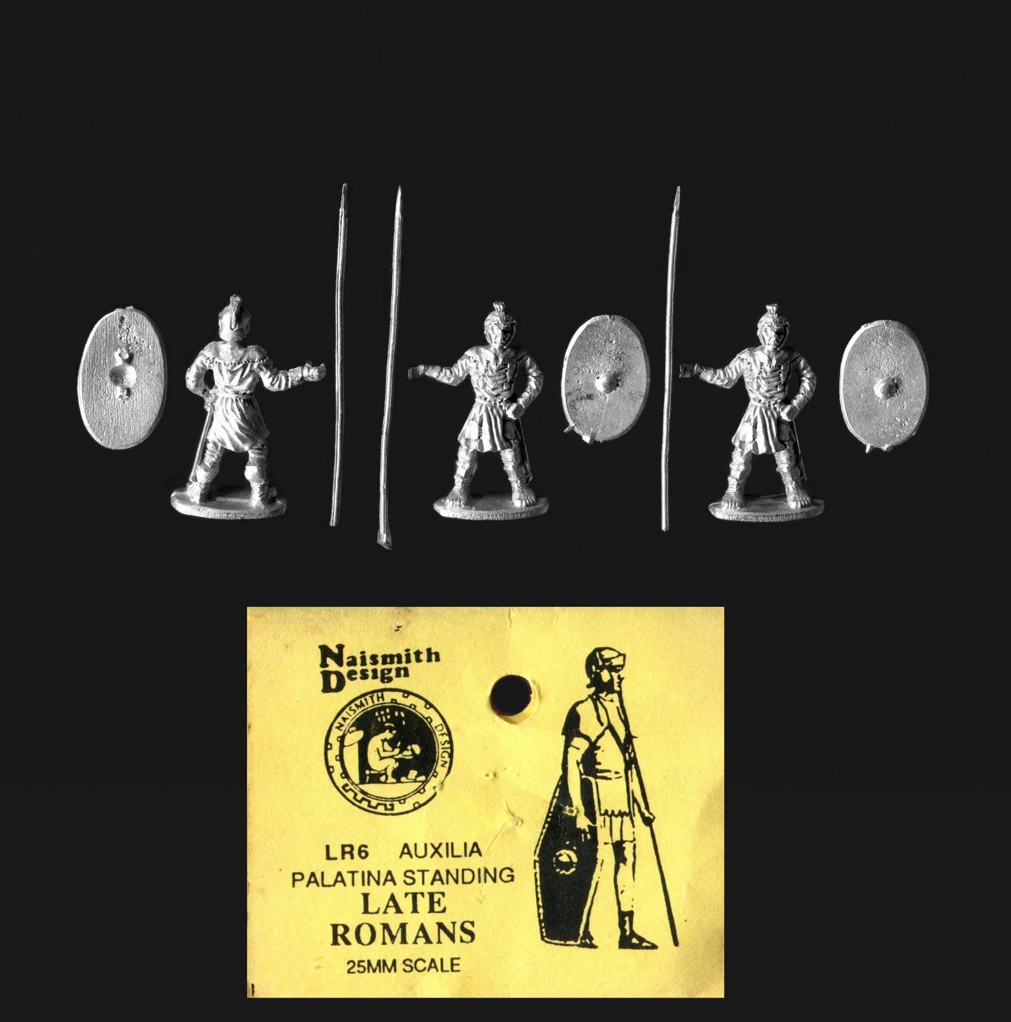 Naismith 25mm Late Roman LR06 Auxilia Palatina Standing 3 figs
