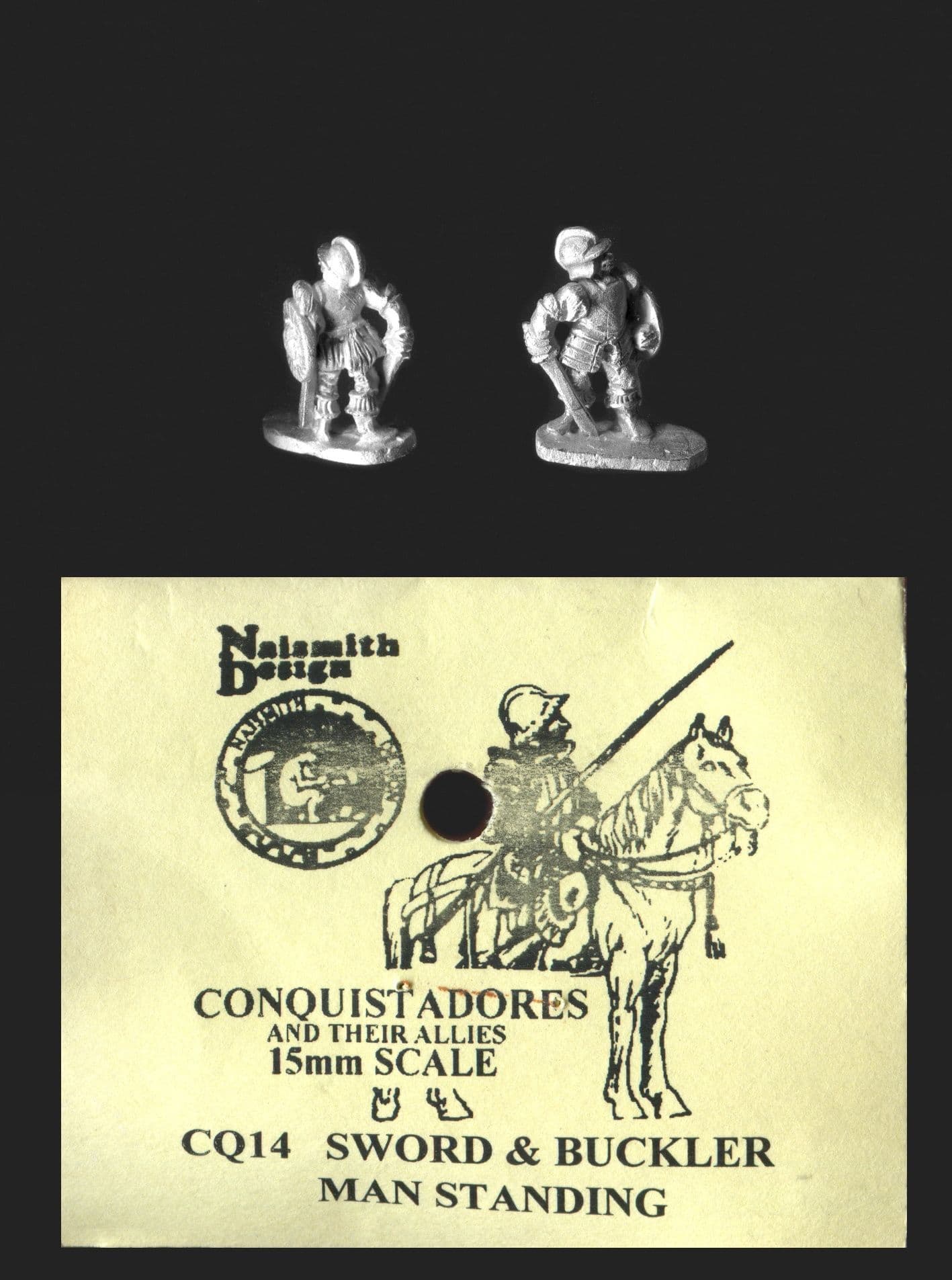 Naismith Design 15mm Conquistador Range CQ14 Sword & Buckler Men Standing 6