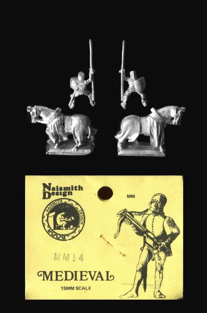Naismith Design 15mm Medieval HYW MM14 Mounted Knight Flat-Topped Helm ...