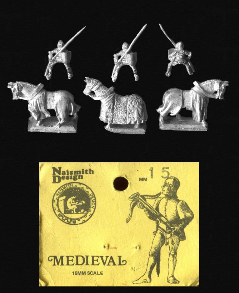 Naismith Design 15mm Medieval HYW MM15 Mounted Knight Hounskull Helm ...