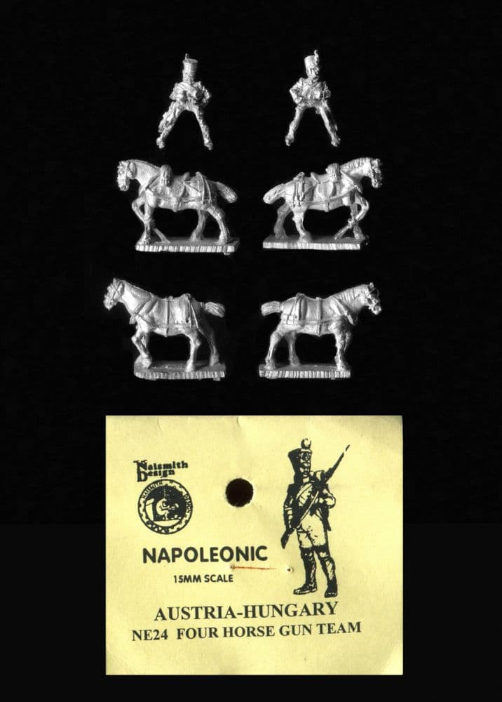 Naismith Design 15mm Napoleonic Austria-Hungary NE24 Four-Horse Team ...