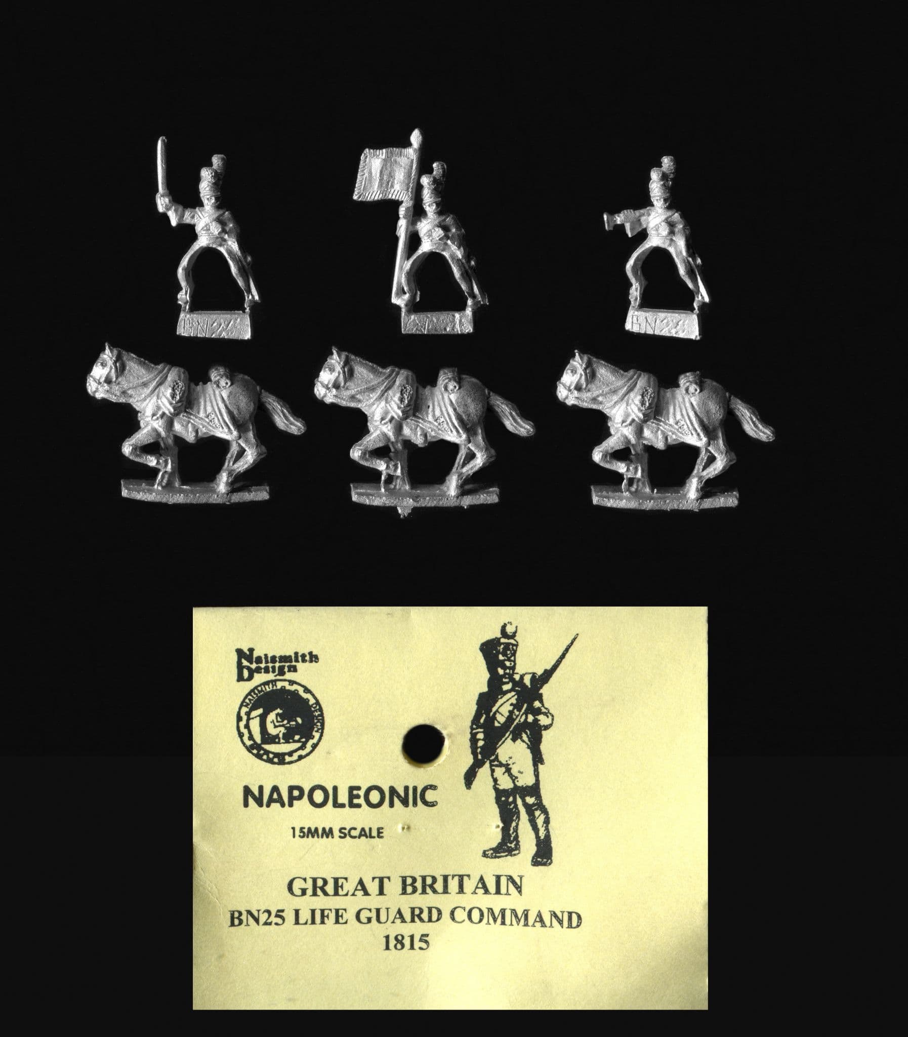 Naismith Design 15mm Napoleonic British BN25 Life Guard Command 1815 3