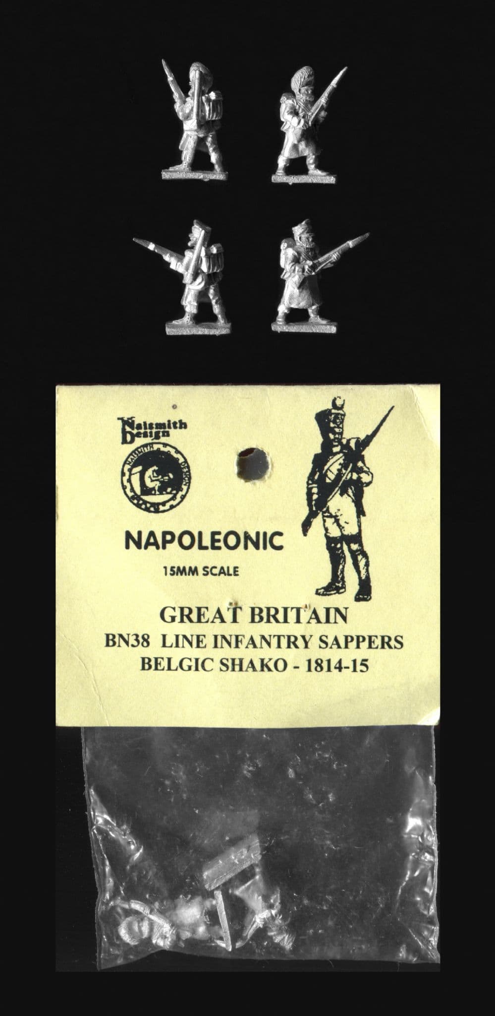 Naismith Design 15mm Napoleonic British BN38 Line Infantry Sappers 6