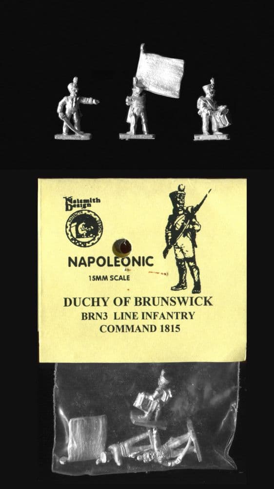 Naismith Design 15mm Napoleonic Brunswick BRN03 Line Infantry Command ...